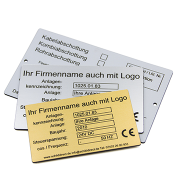 Gravierte Sicherheitsschilder, Industrieschilder, Beschriftungsschilder ...